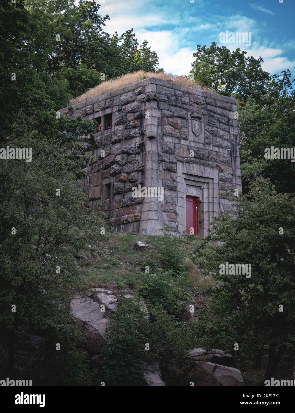 A vertical shot of the old water cleaning plant located at Ramberget ...