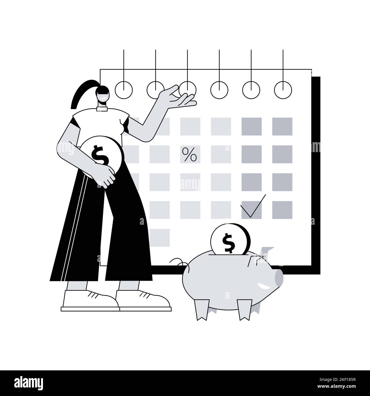 Early payment discount abstract concept vector illustration. Prompt ...