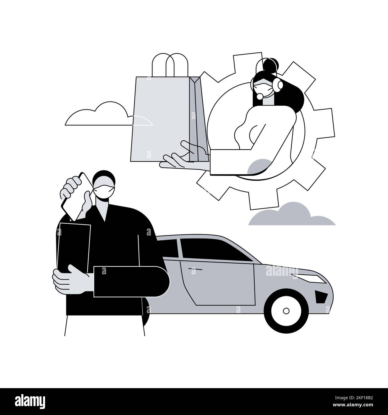 Pick up trunk Stock Vector Images - Alamy