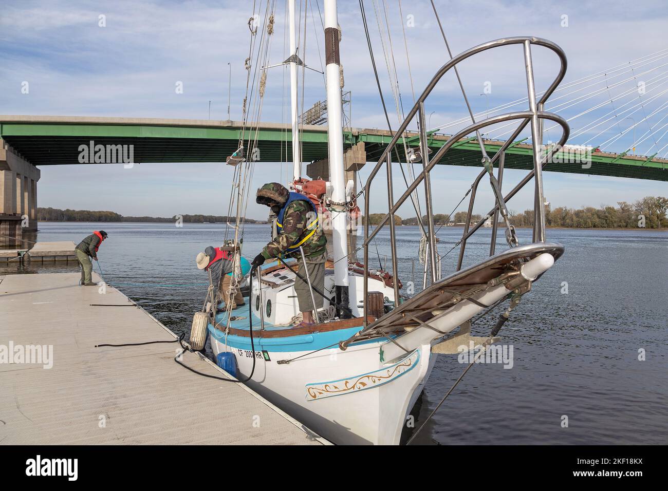 The Golden Rule sailboat operated by Veterans for Peace arrived in ...