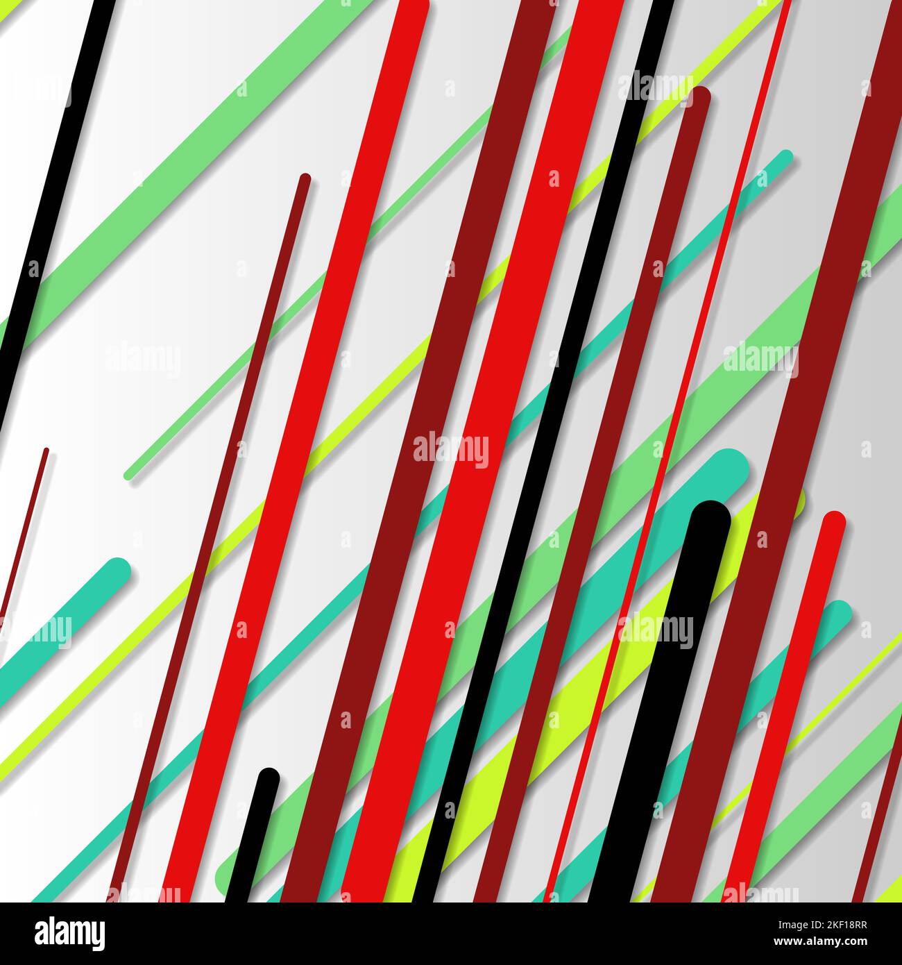 Random Color flowing rounded stripes illustration Stock Vector Image ...