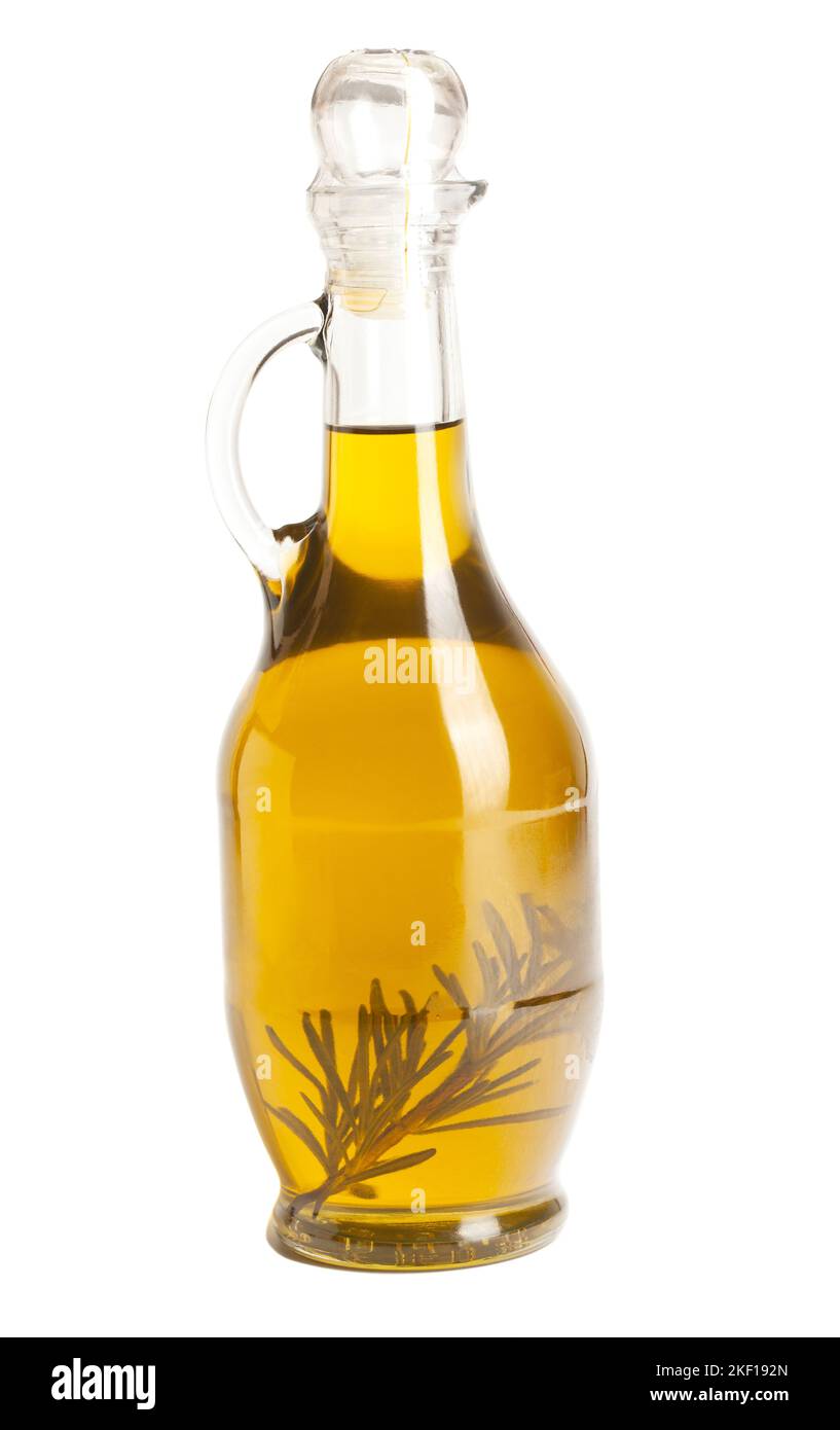 Jug with olive oil, olive branch isolated on white background Stock Photo - Alamy