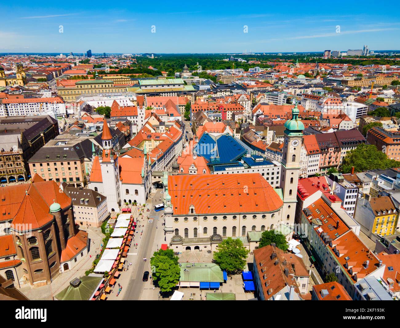 Church of the Holy Spirit or Heilig Geist Kirche at Marienplatz ...