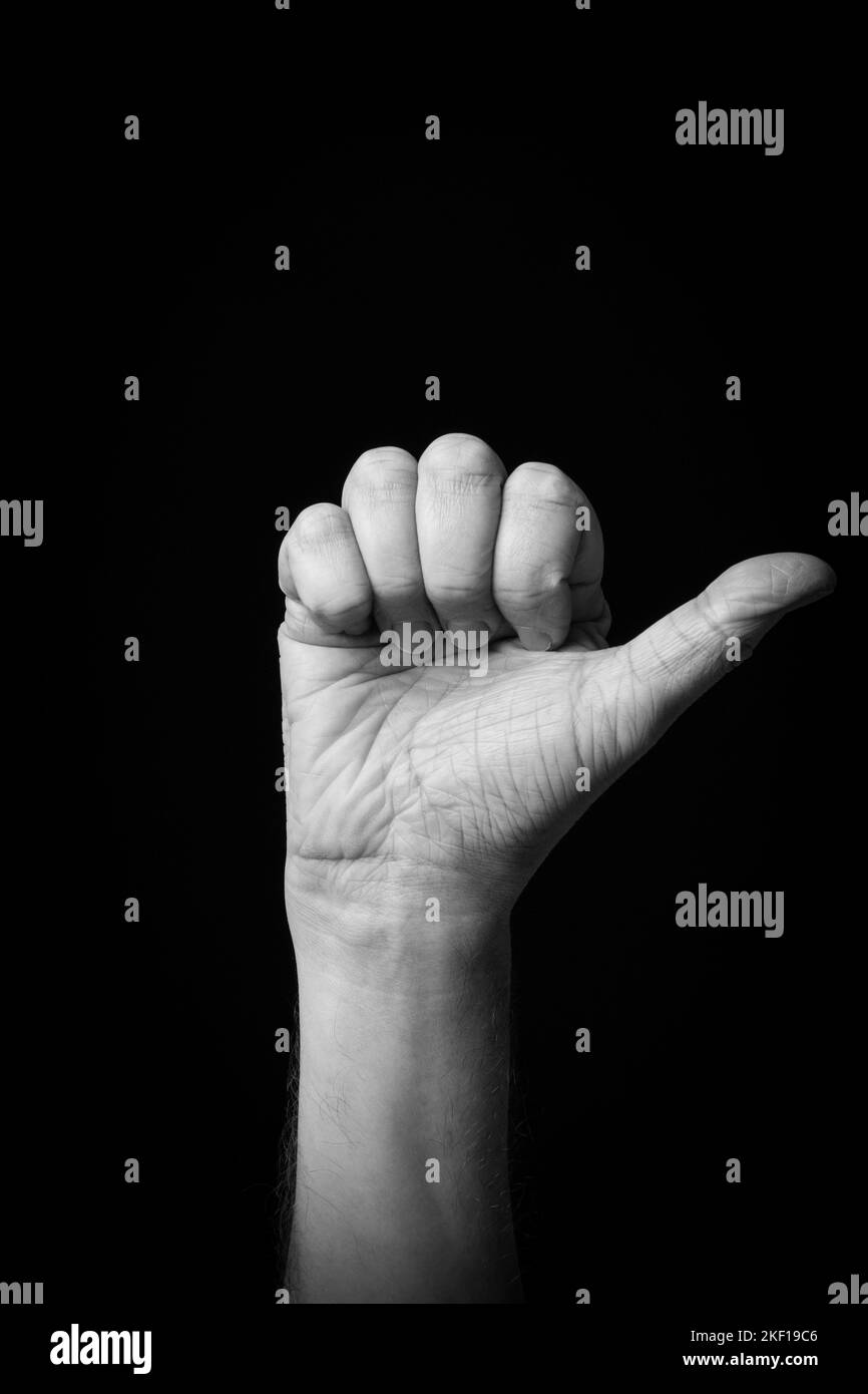 Fingerspelling alphabet hi-res stock photography and images - Alamy