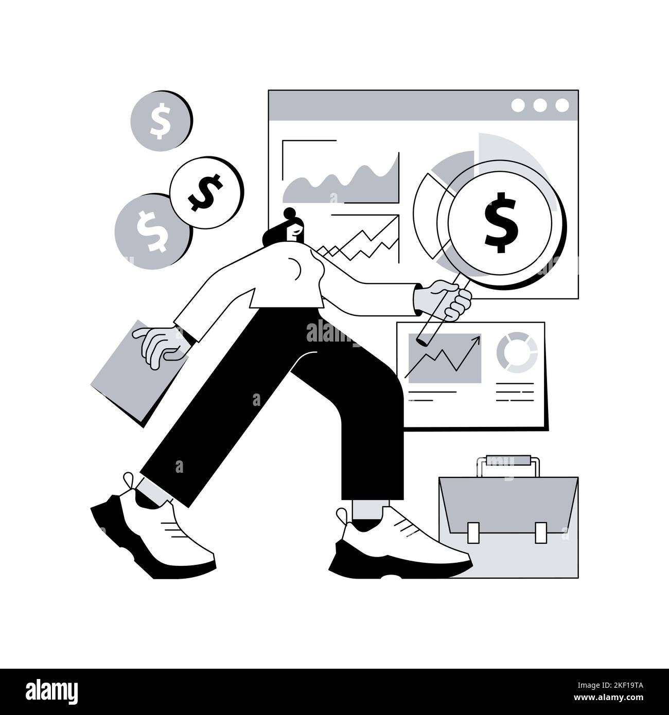 Enterprise accounting abstract concept vector illustration. Enterprise ...