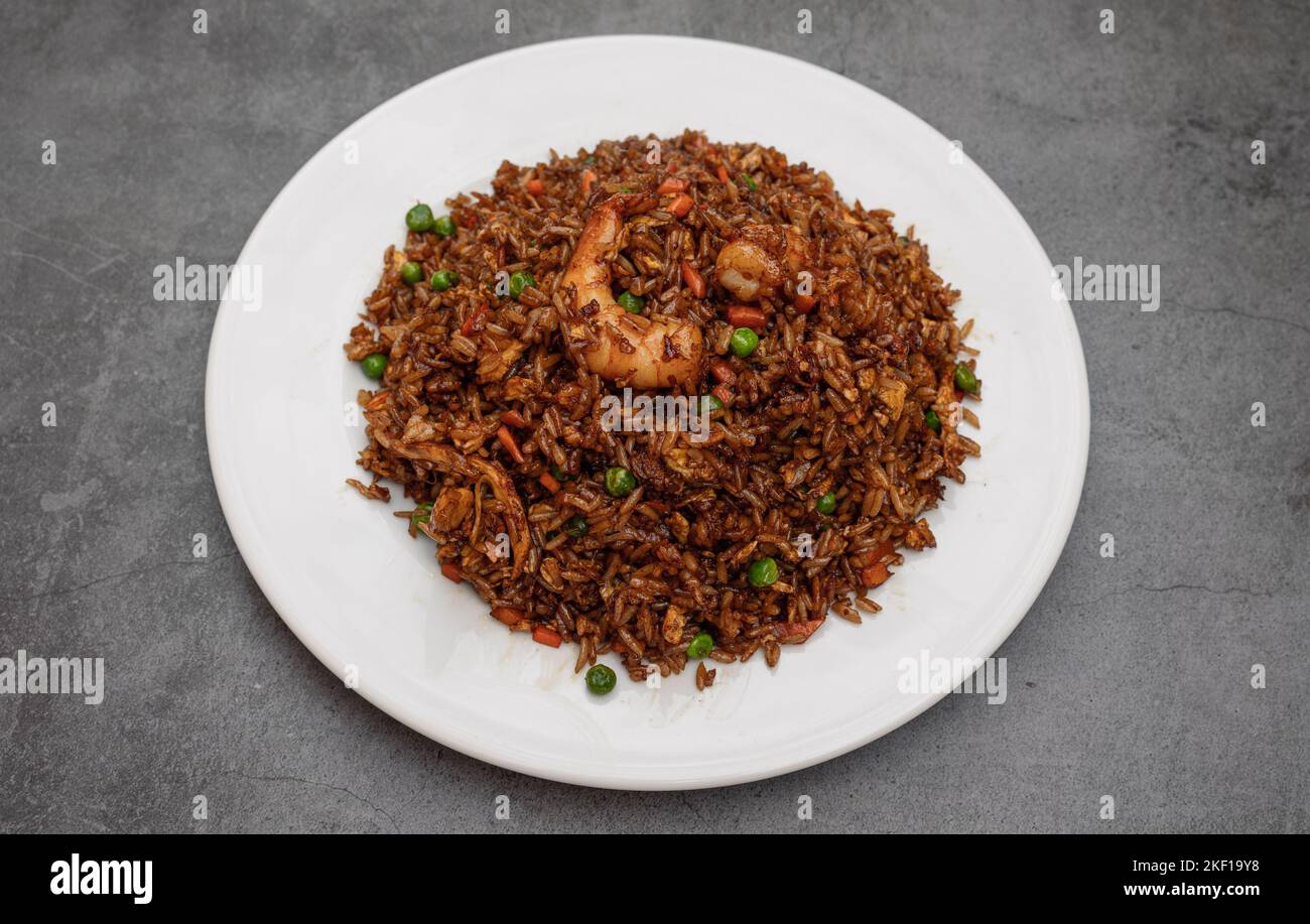 Cantonese shrimp rice in hi-res stock photography and images - Alamy