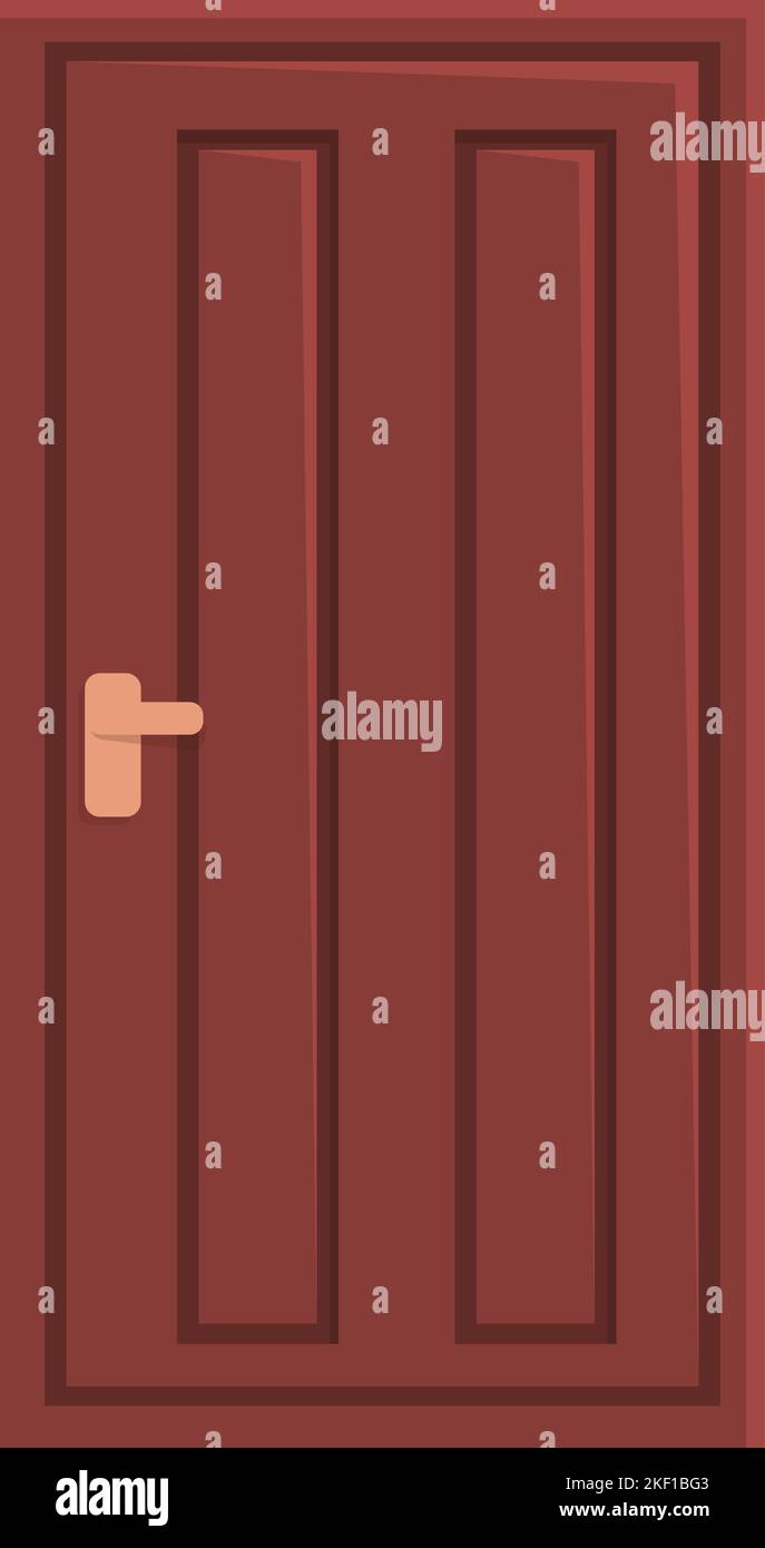 Home door icon cartoon vector. Front house. Doorway interior Stock ...