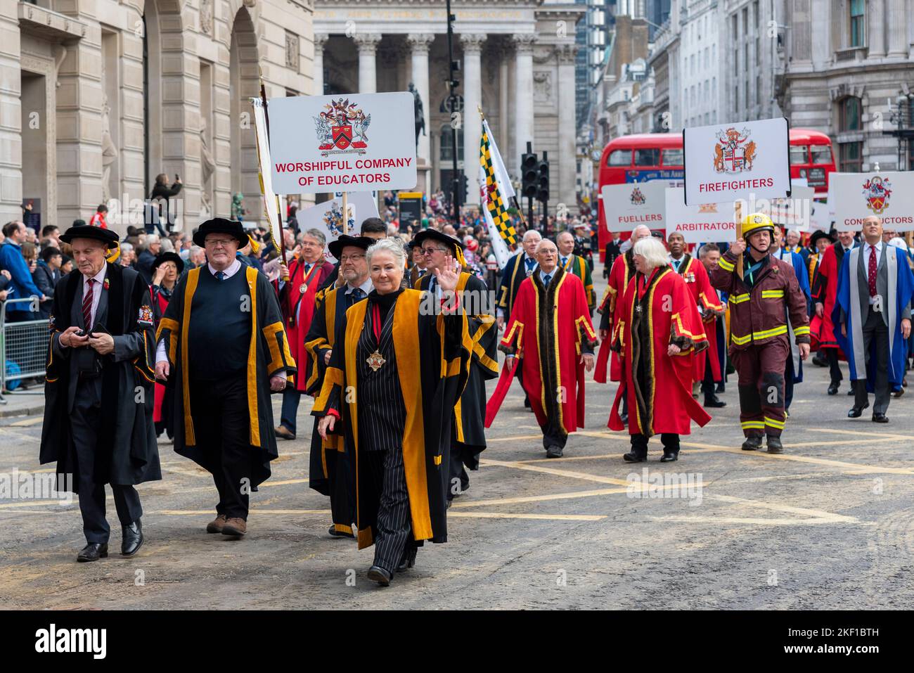 Modern Livery Companies groups at the Lord Mayor's Show parade in the ...