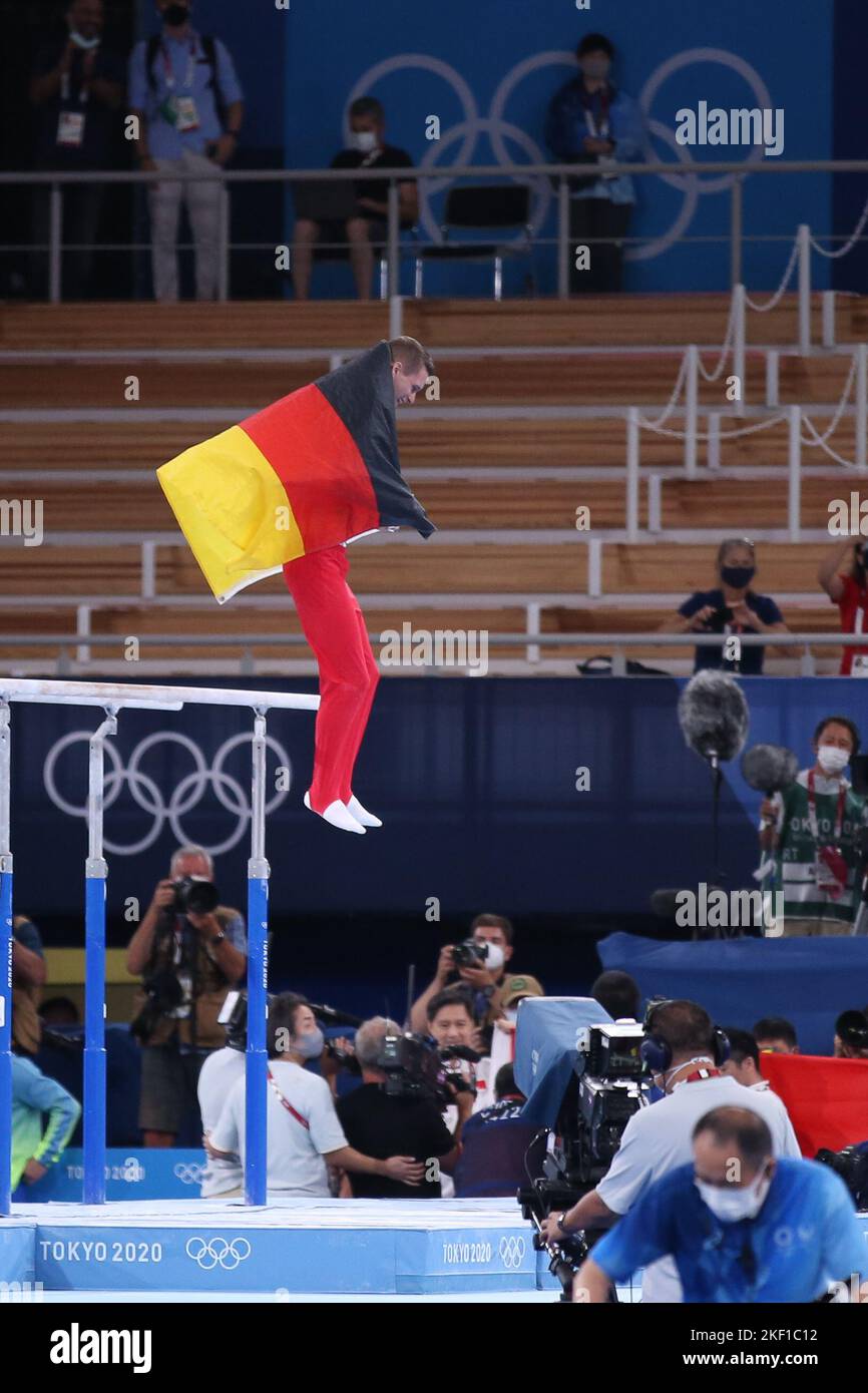 AUGUST 03rd, 2021 - TOKYO, JAPAN: Lukas DAUSER of Germany celebrates ...
