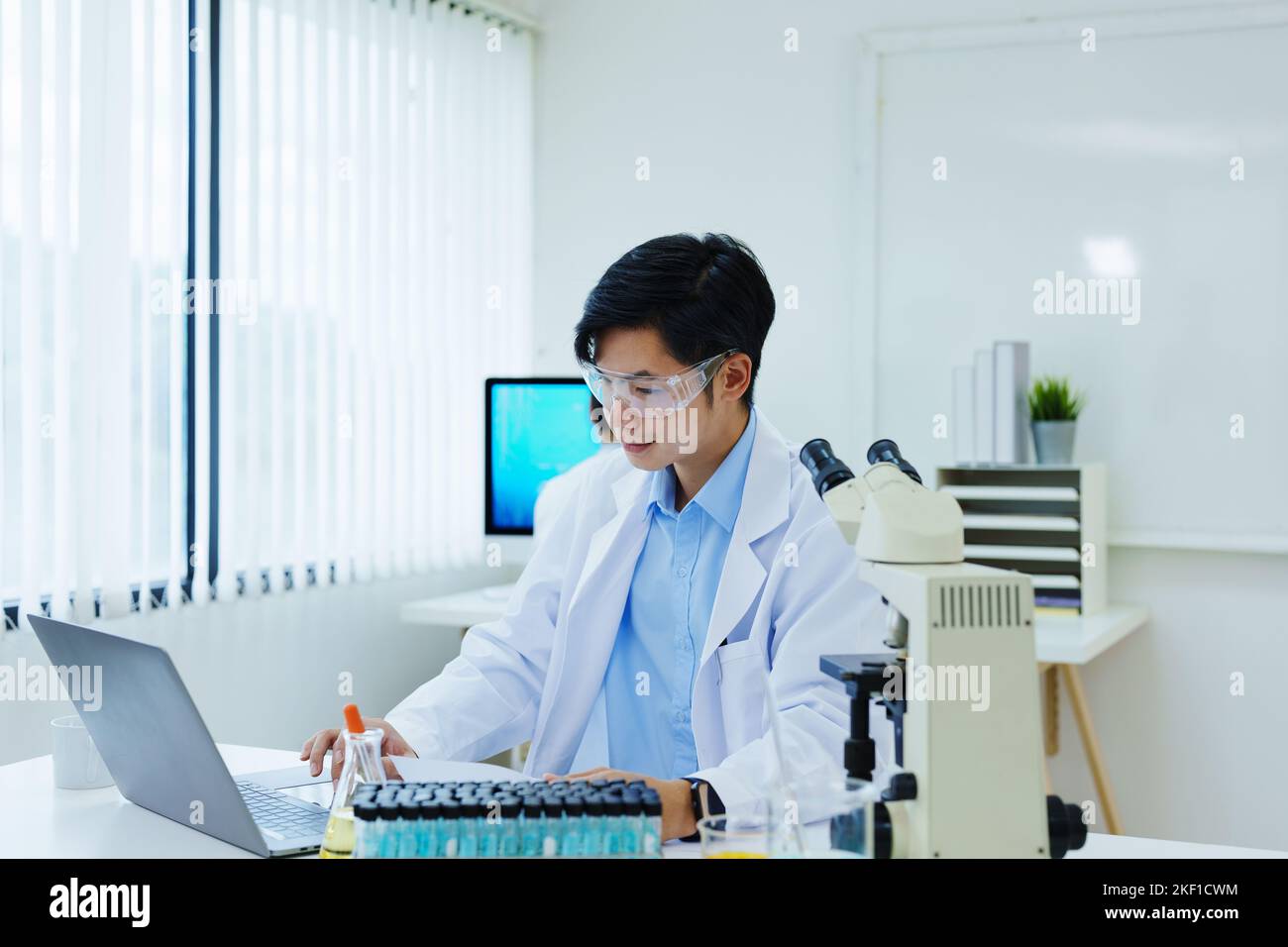 scientists analyze chemical samples Discuss technological innovations ...