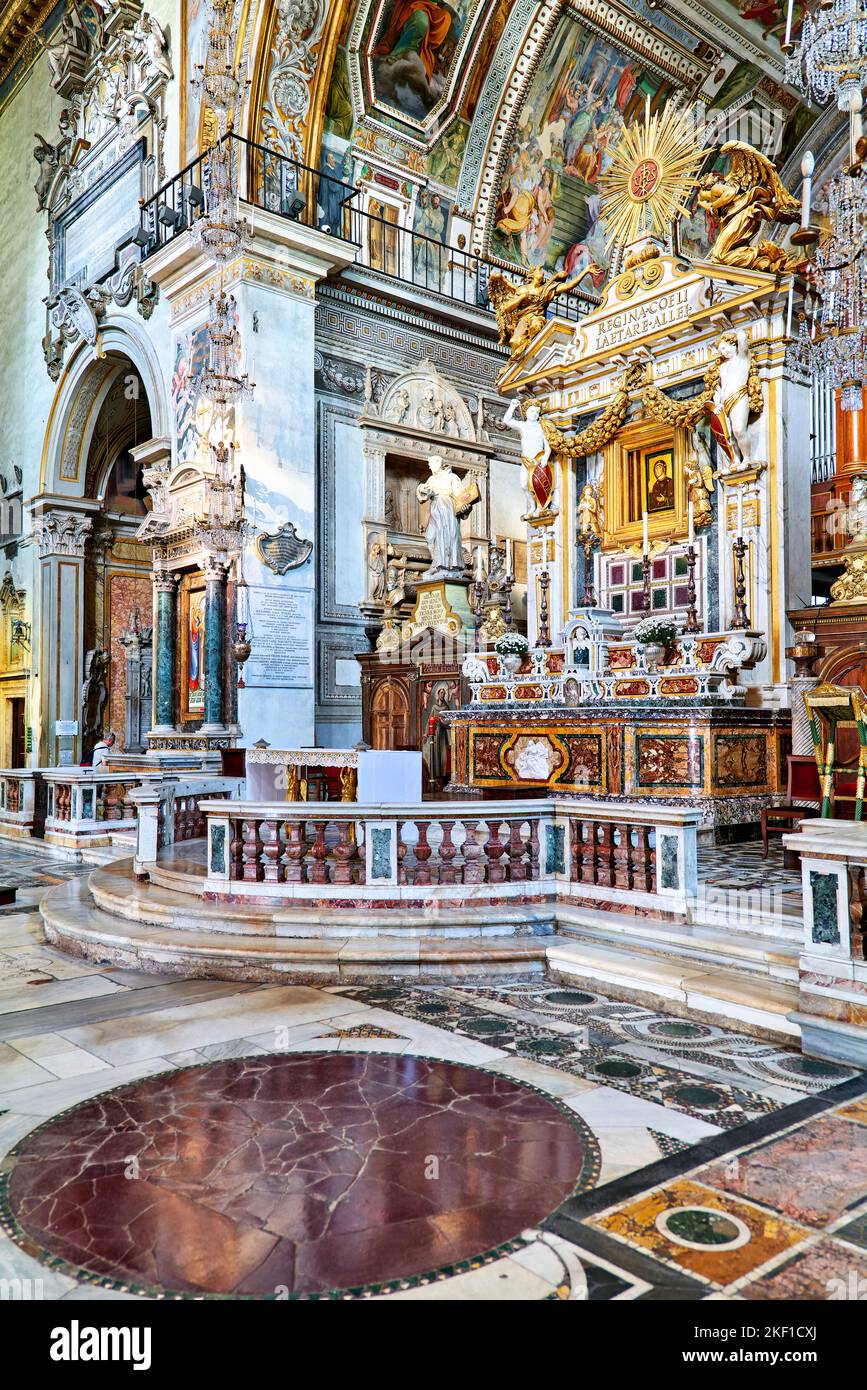 Rome Lazio Italy. The Basilica of St. Mary of the Altar of Heaven ...