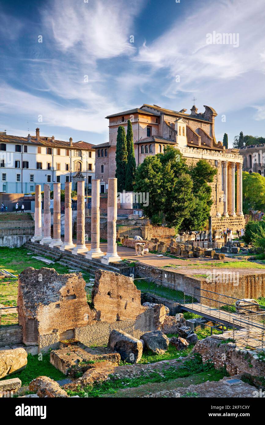 Rome Lazio Italy. The Roman Forum Stock Photo - Alamy