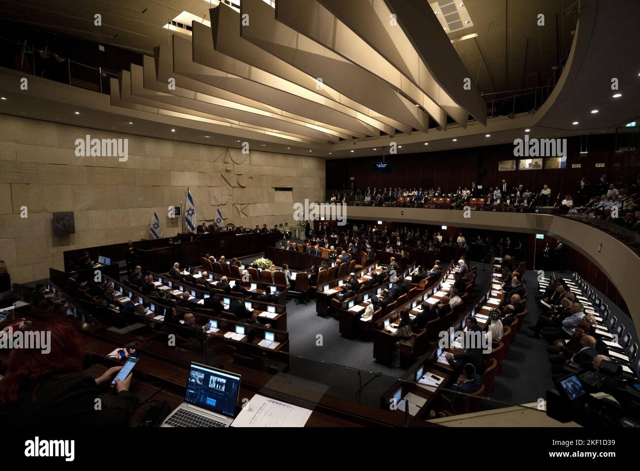 Jerusalem, Israel. 15th Nov, 2022. Israeli lawmakers attend the ...
