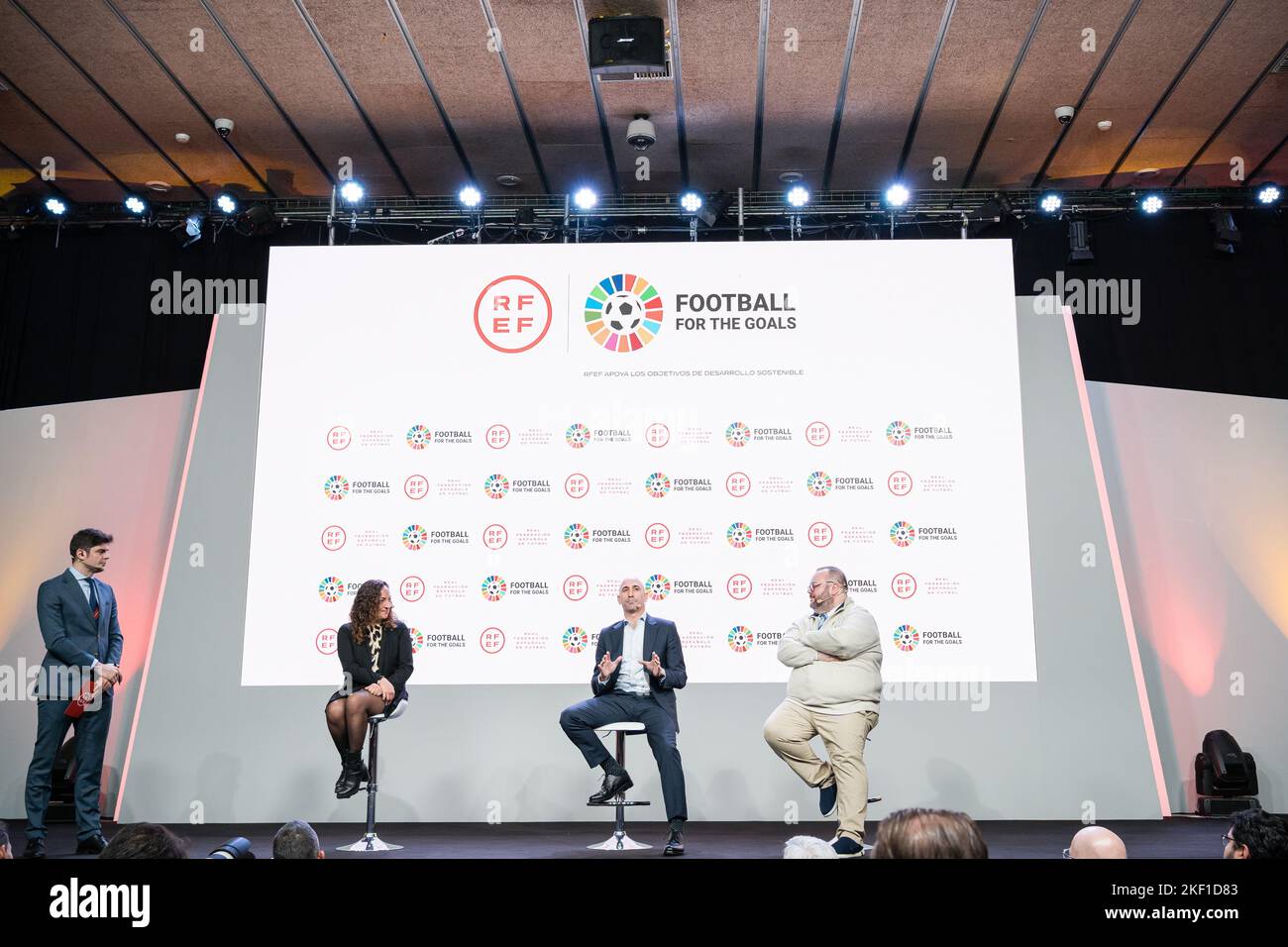 Madrid, Spain. 15th Nov, 2022. L-R Barbara Fuerte, Deputy Director of ...