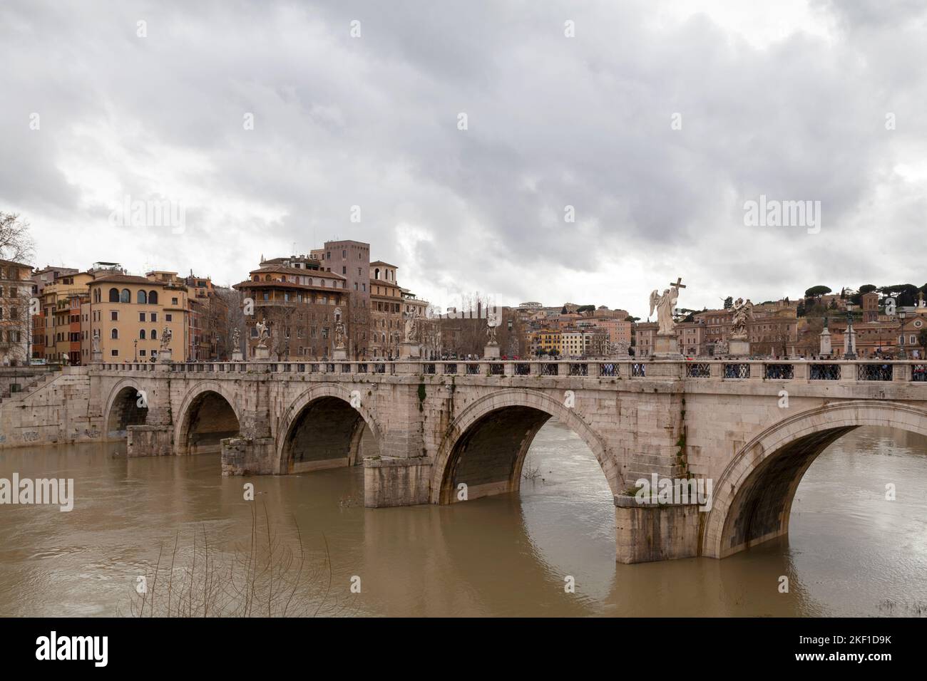 The Ponte Sant'Angelo is a Roman bridge in Rome, Italy, completed in ...