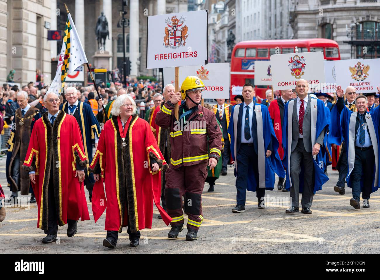 Modern Livery Companies groups at the Lord Mayor's Show parade in the ...