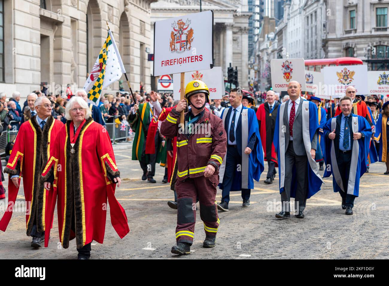 Modern Livery Companies groups at the Lord Mayor's Show parade in the ...