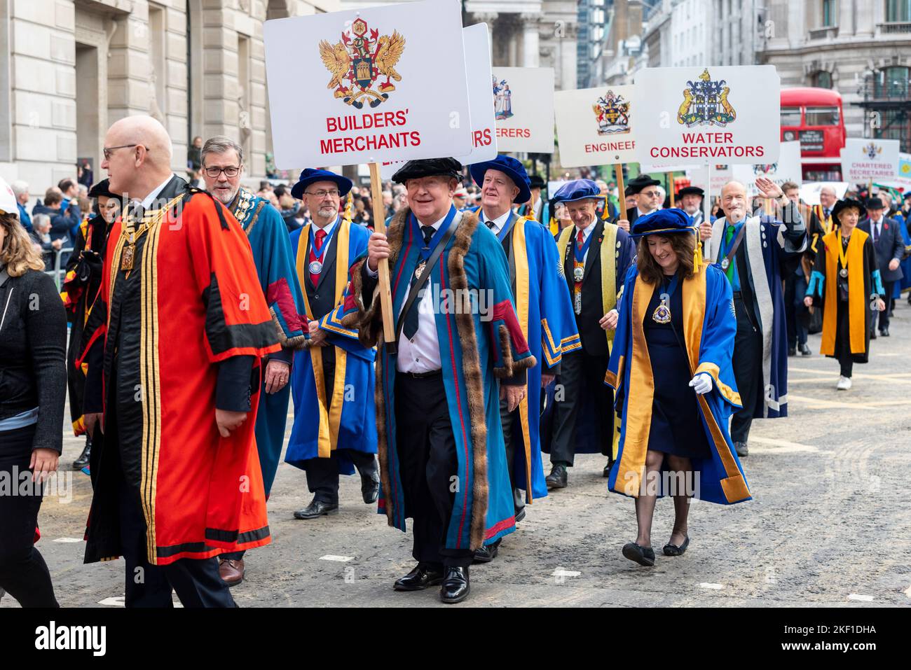 Modern Livery Companies groups at the Lord Mayor's Show parade in the ...