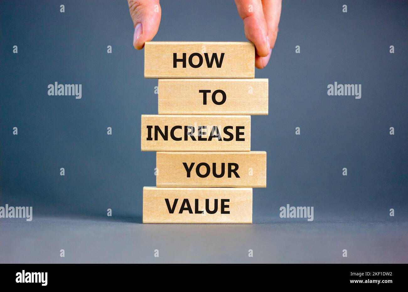 Increase your value symbol. Concept words How to increase your value on ...
