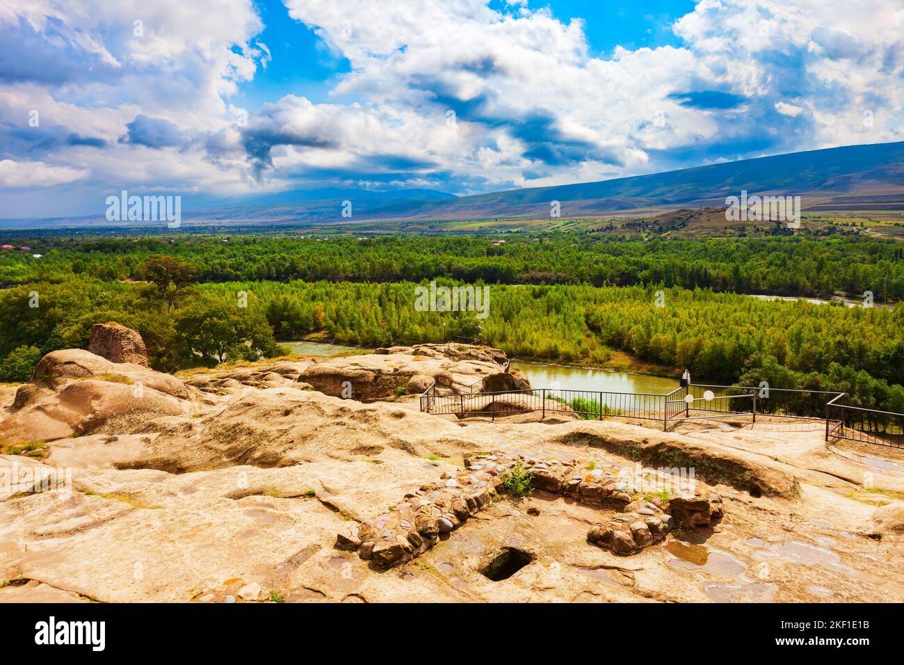 Uplistsikhe is an ancient rock hewn town near Gori in Shida Kartli ...