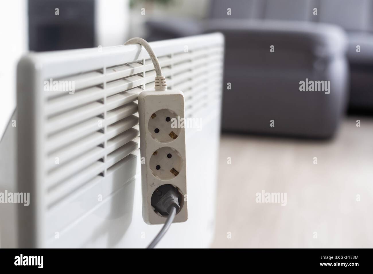 electric heater and extension cord Stock Photo - Alamy