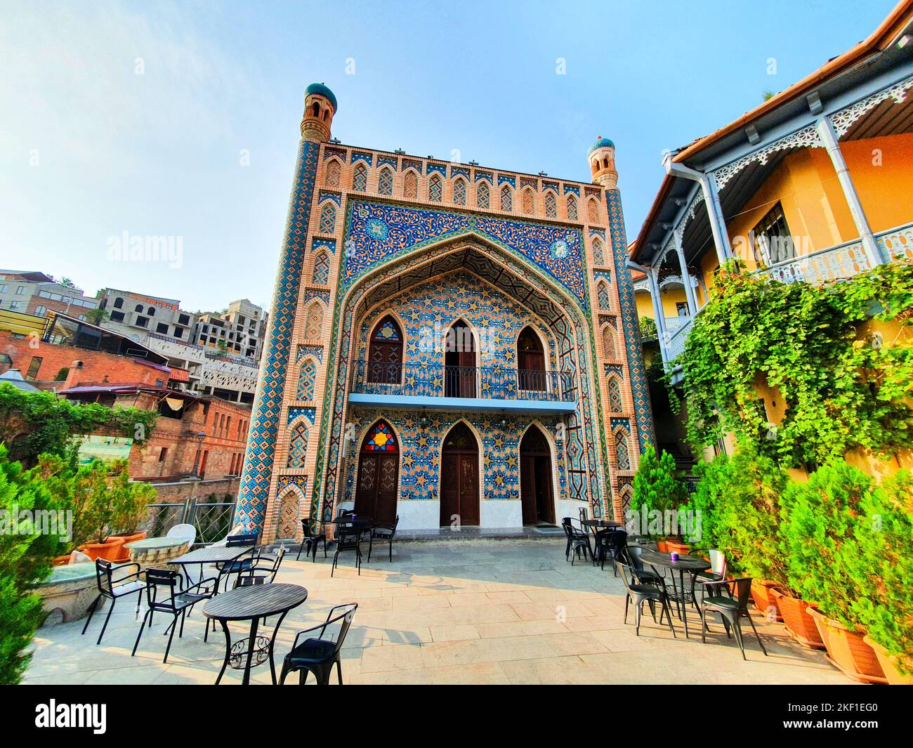 Tbilisi Juma Mosque in Tbilisi old town. Tbilisi is the capital and the ...