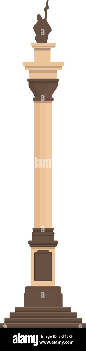 Poland statue icon cartoon vector. Travel warsaw. Tourism map Stock ...