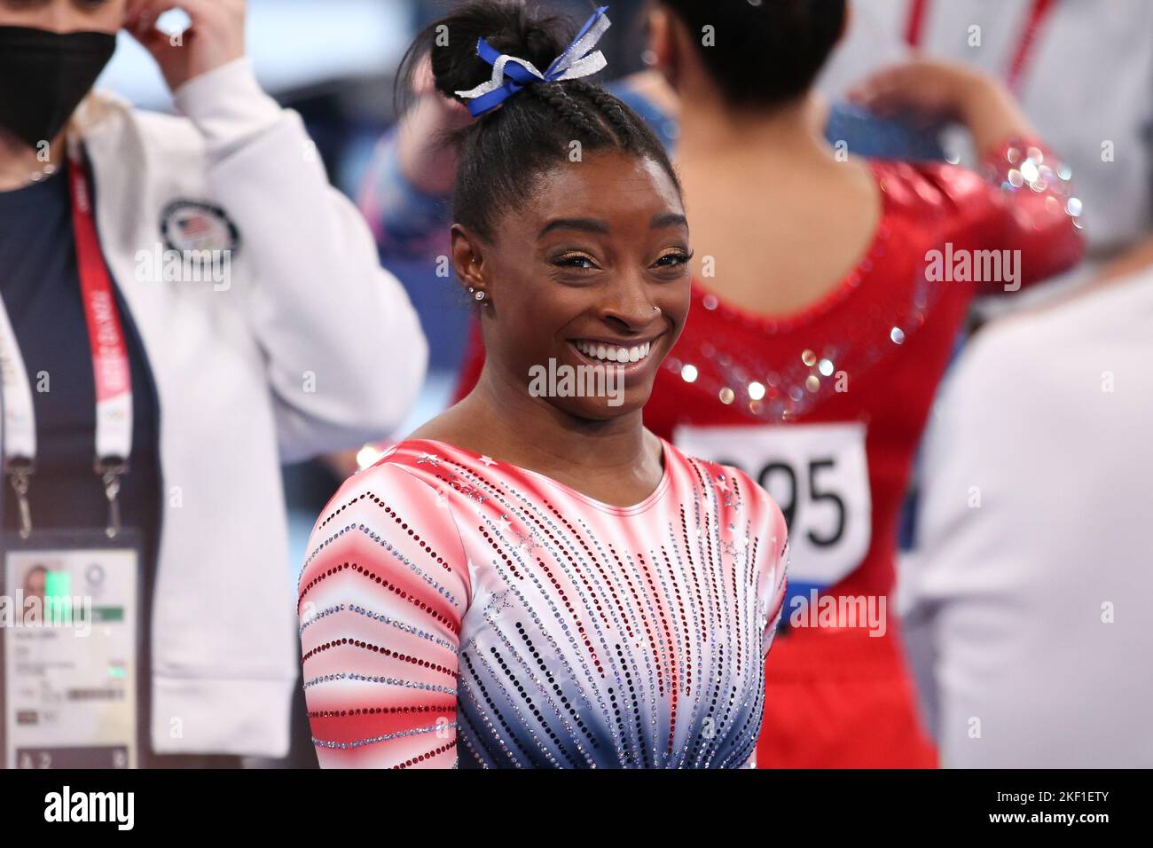 AUGUST 03rd, 2021 - TOKYO, JAPAN: Simone BILES of United States smiles ...