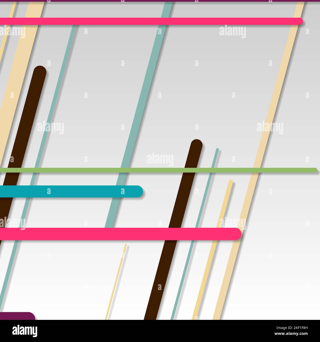 Random Color flowing rounded stripes illustration Stock Vector Image ...