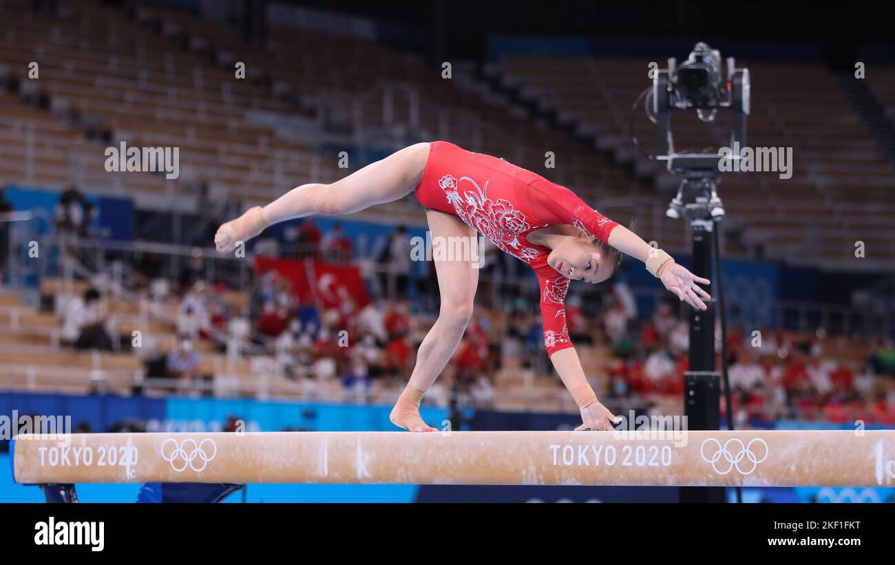 AUGUST 03rd, 2021 - TOKYO, JAPAN: TANG Xijing of China performs at the ...