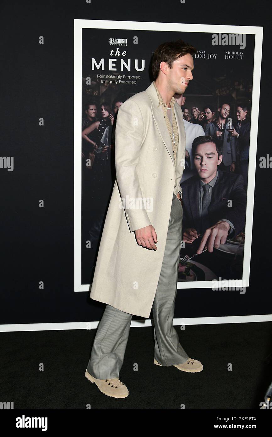 Nicholas Hoult attends the New York Premiere of "The Menu" on November ...