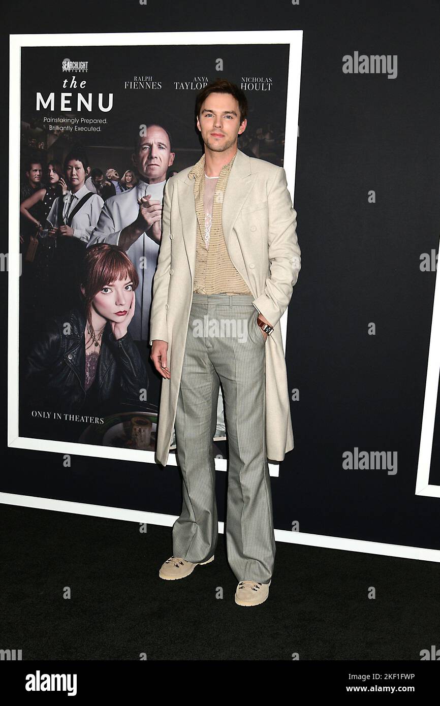 Nicholas Hoult attends the New York Premiere of "The Menu" on November ...
