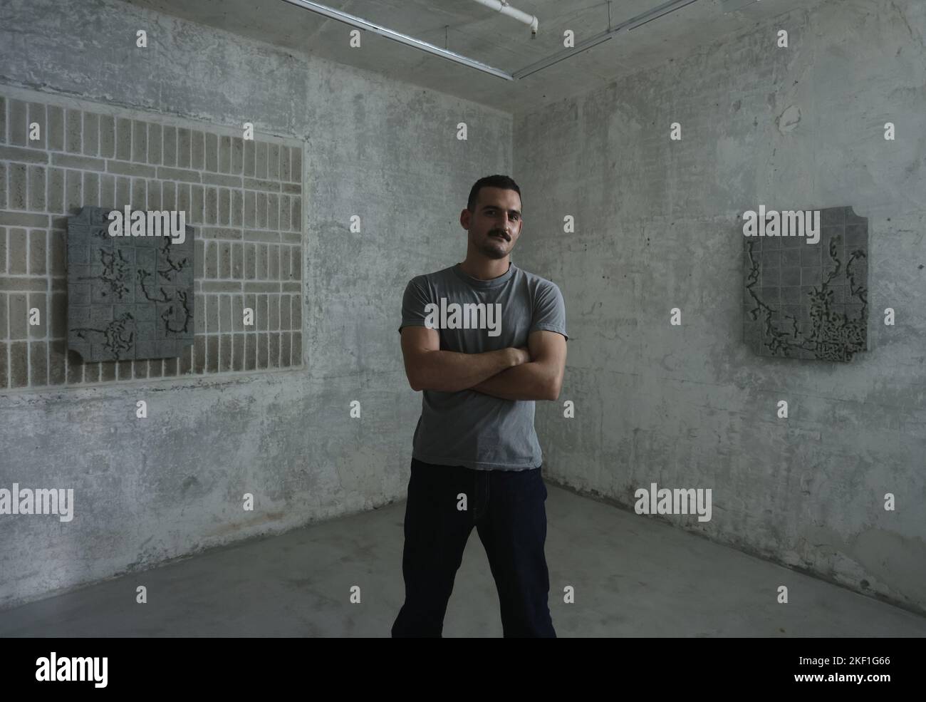 Artist Dylan DeRose at PHD Group in Wan Chai. 10NOV22 SCMP / Jonathan ...