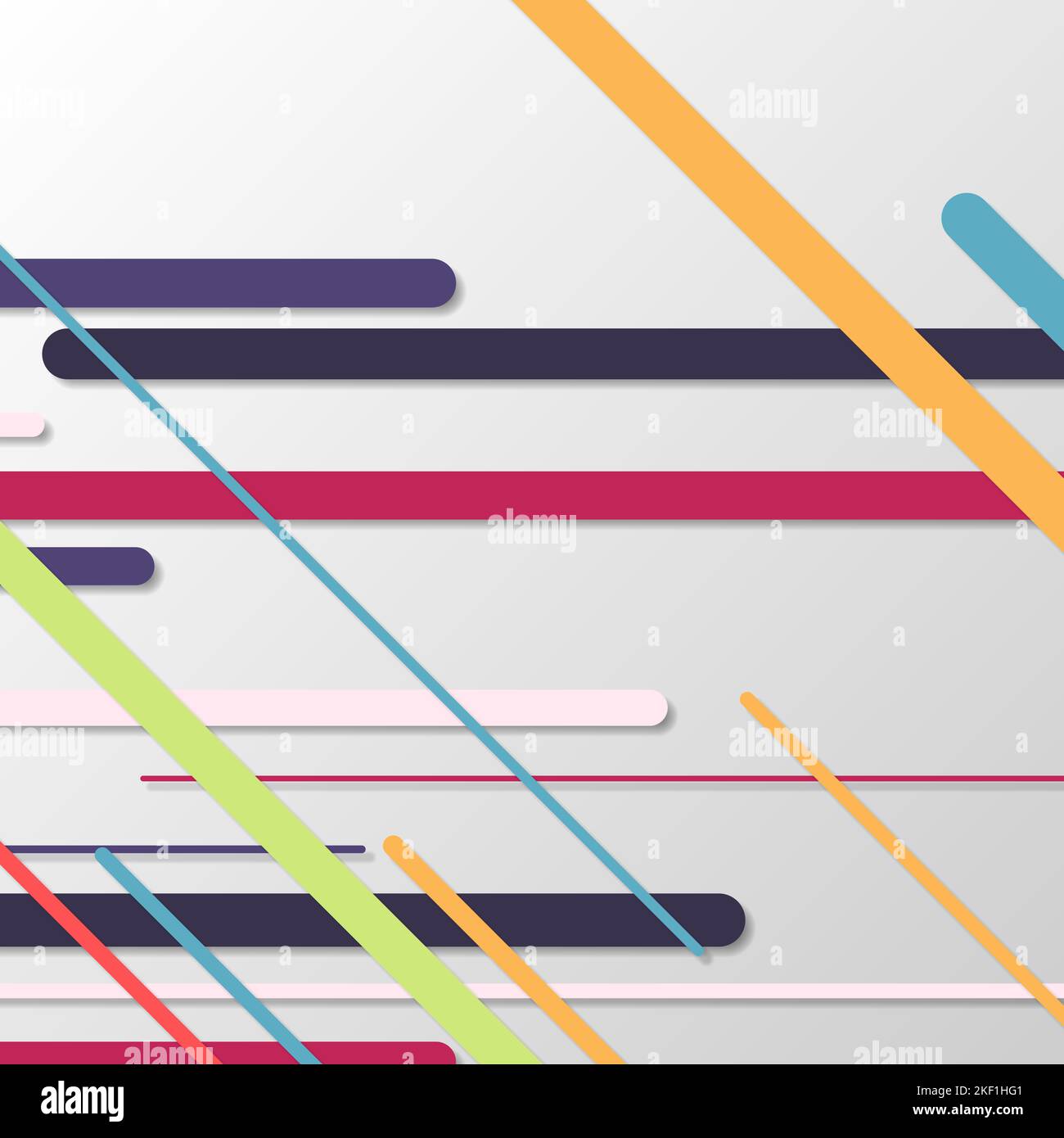 Random Color flowing rounded stripes illustration Stock Vector Image ...