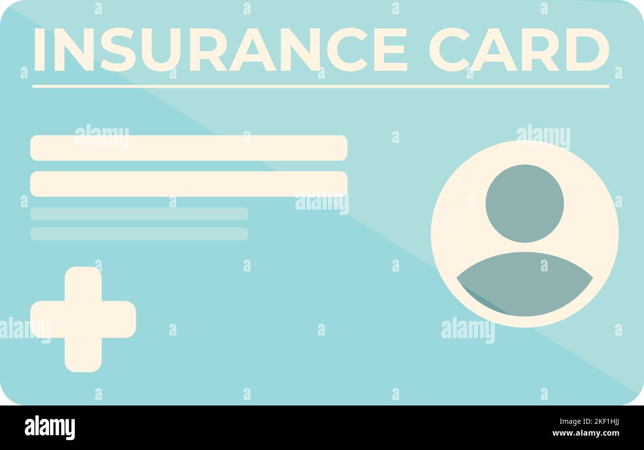 Insurance card icon cartoon vector. Medical health. Doctor life Stock ...