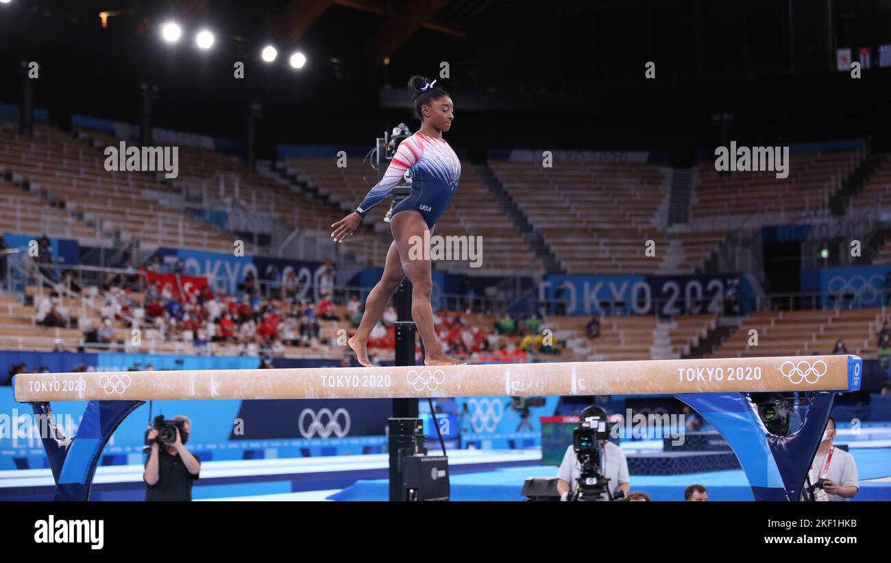 AUGUST 03rd, 2021 - TOKYO, JAPAN: Simone BILES of United States ...