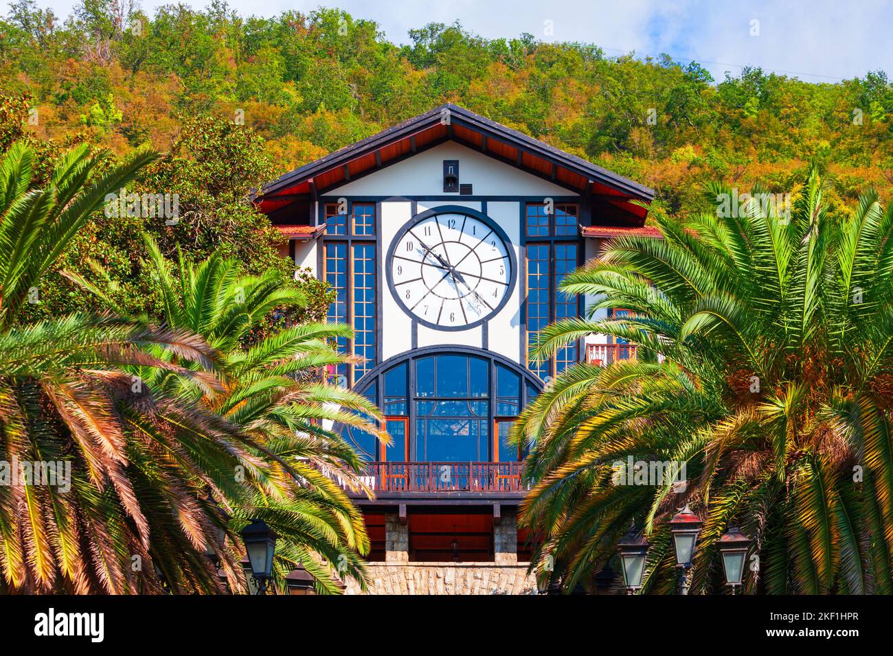 Gagra, Georgia - October 05, 2020: Gagripsh is an antique historic ...