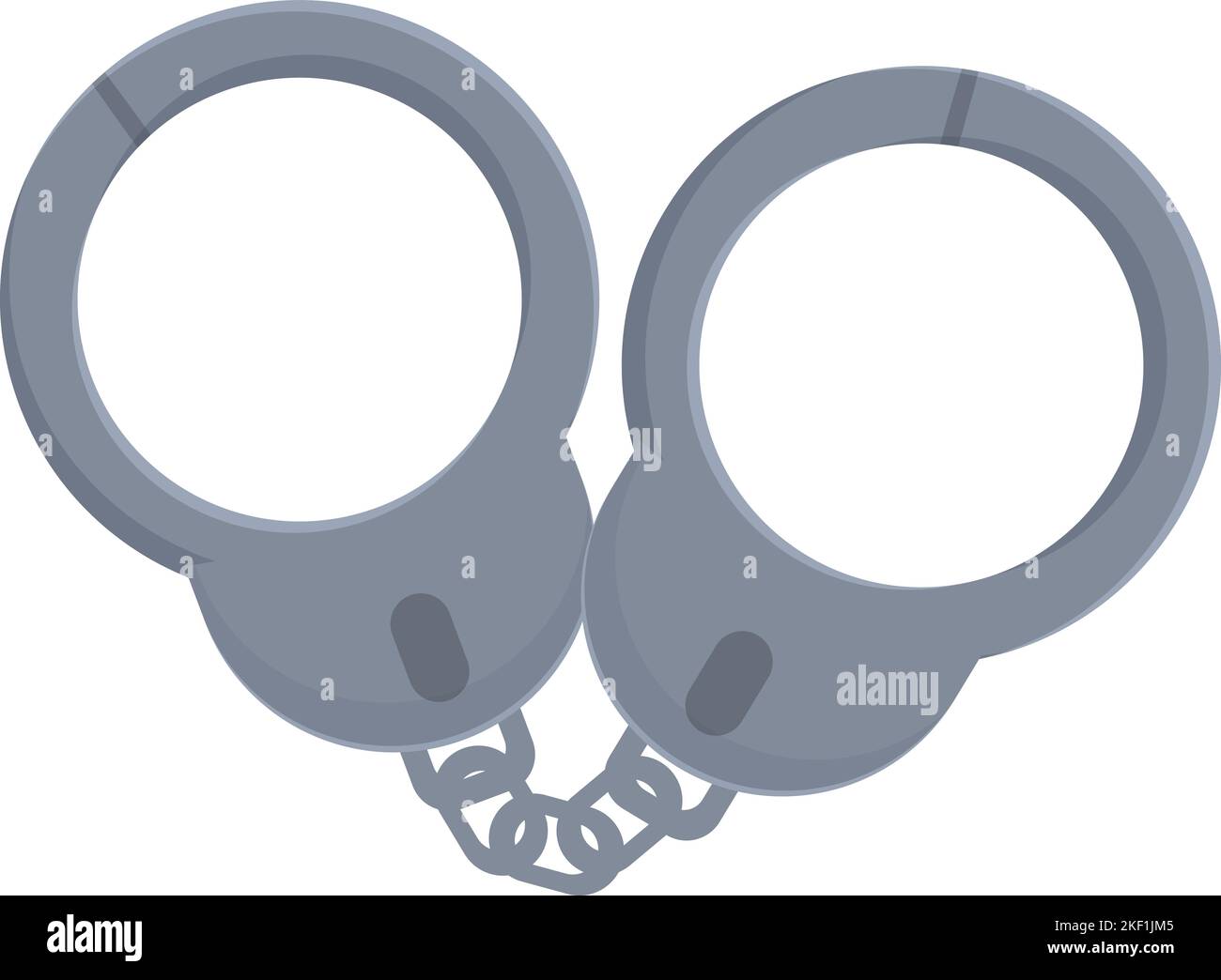 Handcuffs icon cartoon vector. Crime detective. Man follow Stock Vector ...