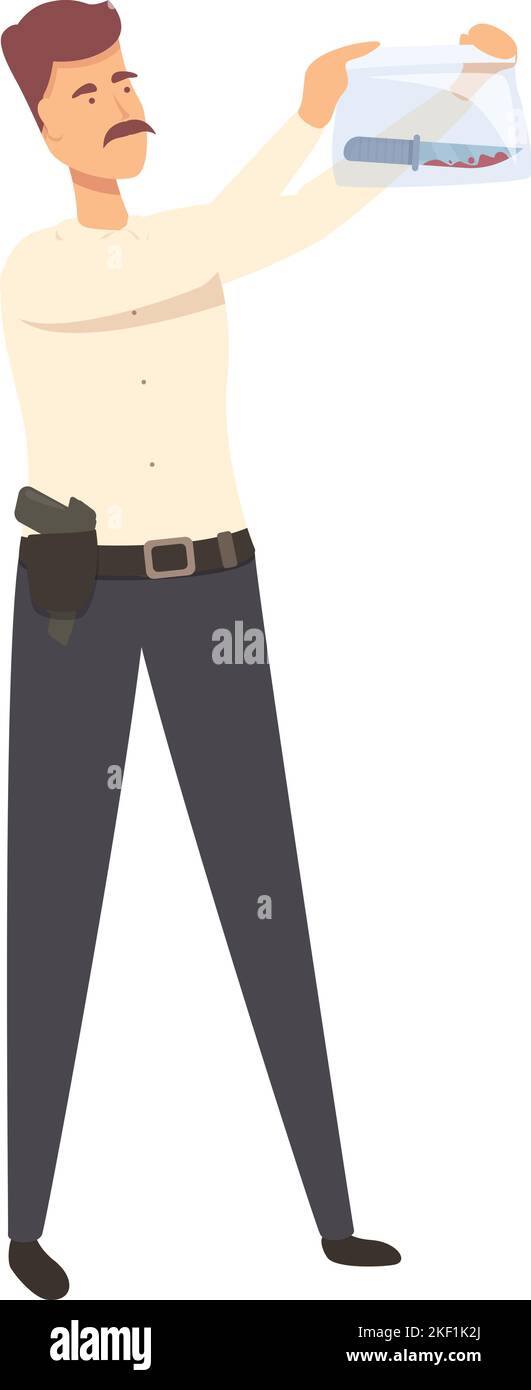 Agent icon cartoon vector. Detective investigation. Man coat Stock ...