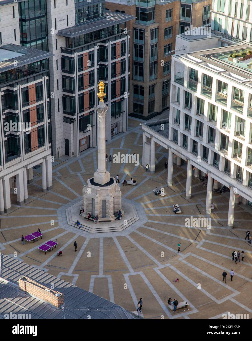 The Paternoster Column as seen from the Stone Gallery of St Paul's ...