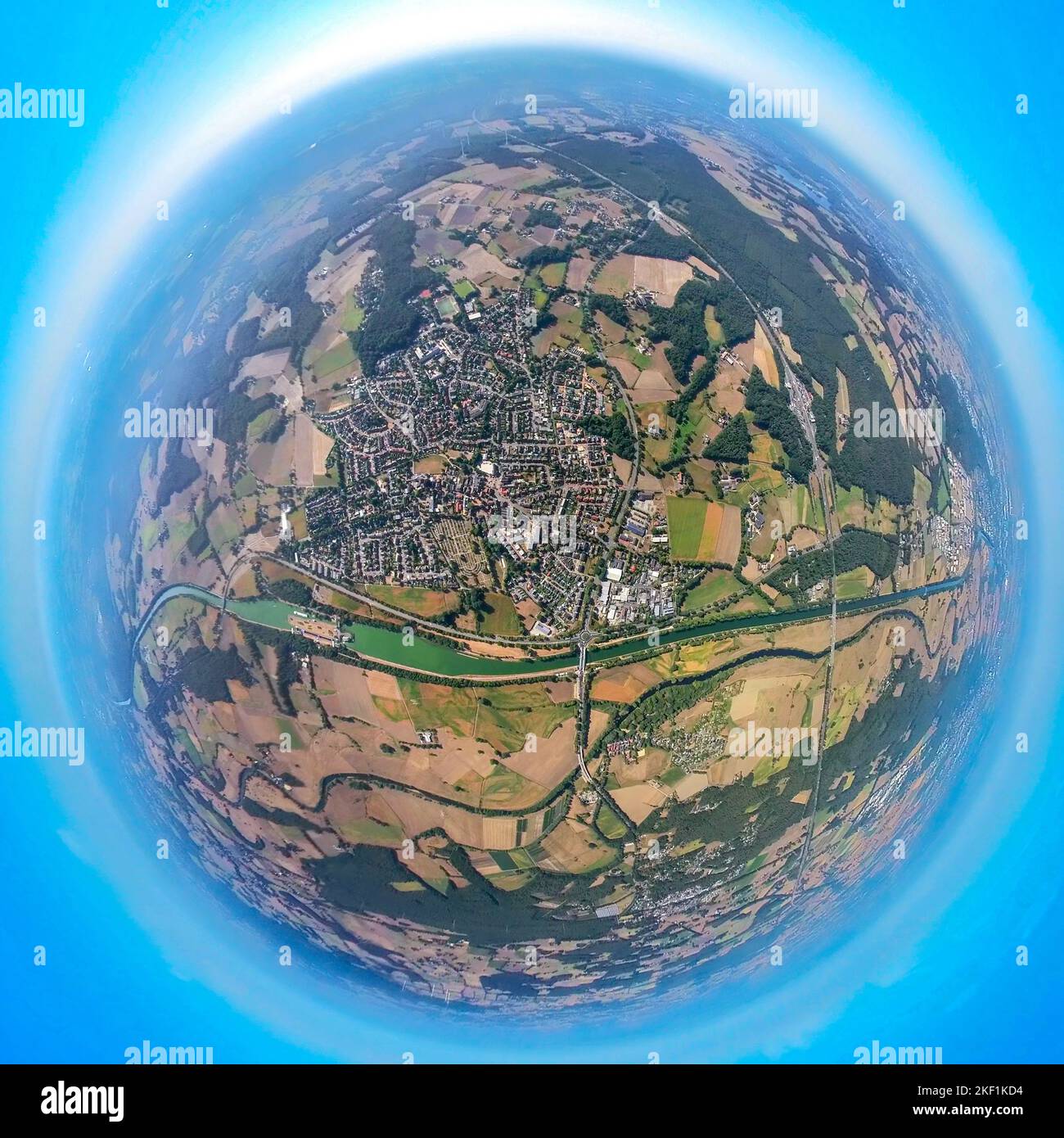 Wesel datteln canal and river lippe meander hi-res stock photography and images - Alamy