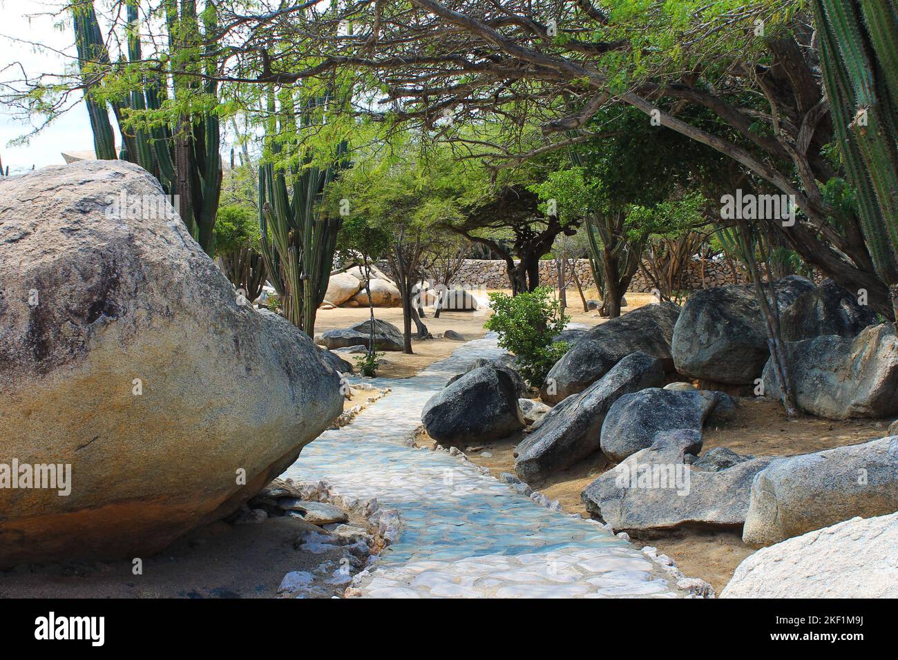 Casibari Rock Formation, on the Island of Aruba, in the Caribbean Stock ...