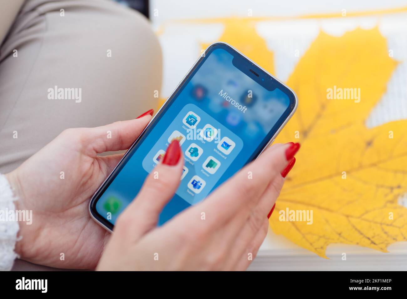 Microsoft theAmerican information technology companies on smartphone ...