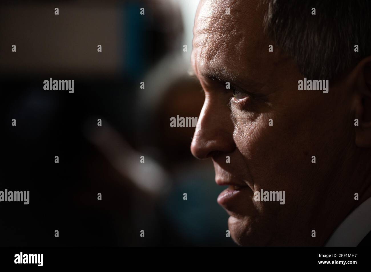 Ottawa Mayor Mark Sutcliffe speaks with reporters following his ...