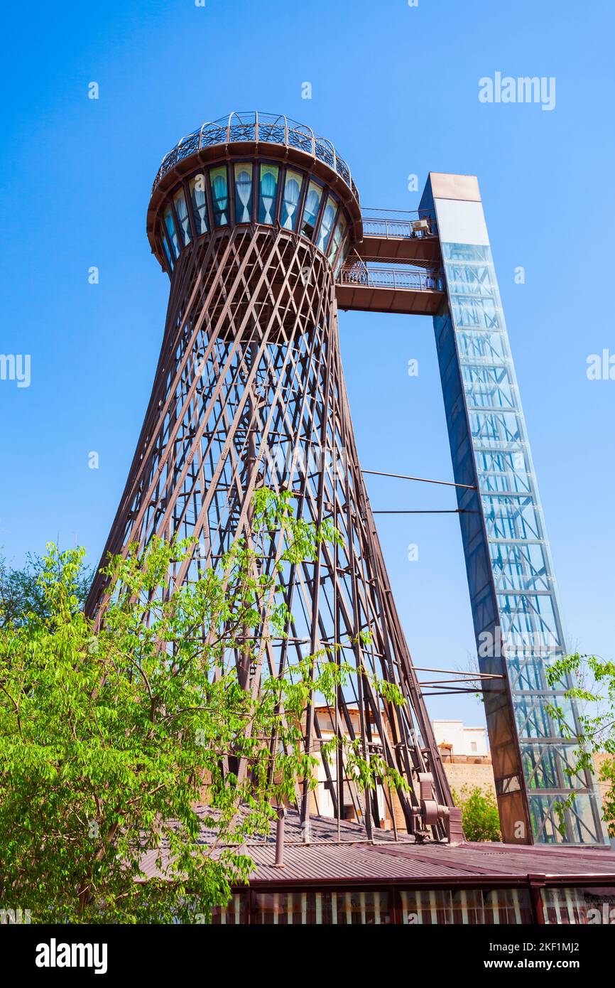 Bukhara, Uzbekistan - April 16, 2021: Bukhara Water Tower or Shukhov ...