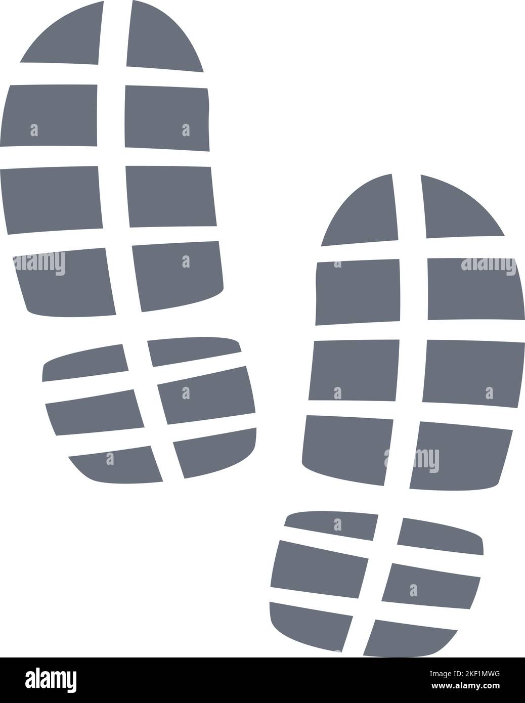 Crime footprint icon cartoon vector. Lens detective. Hand follow Stock ...