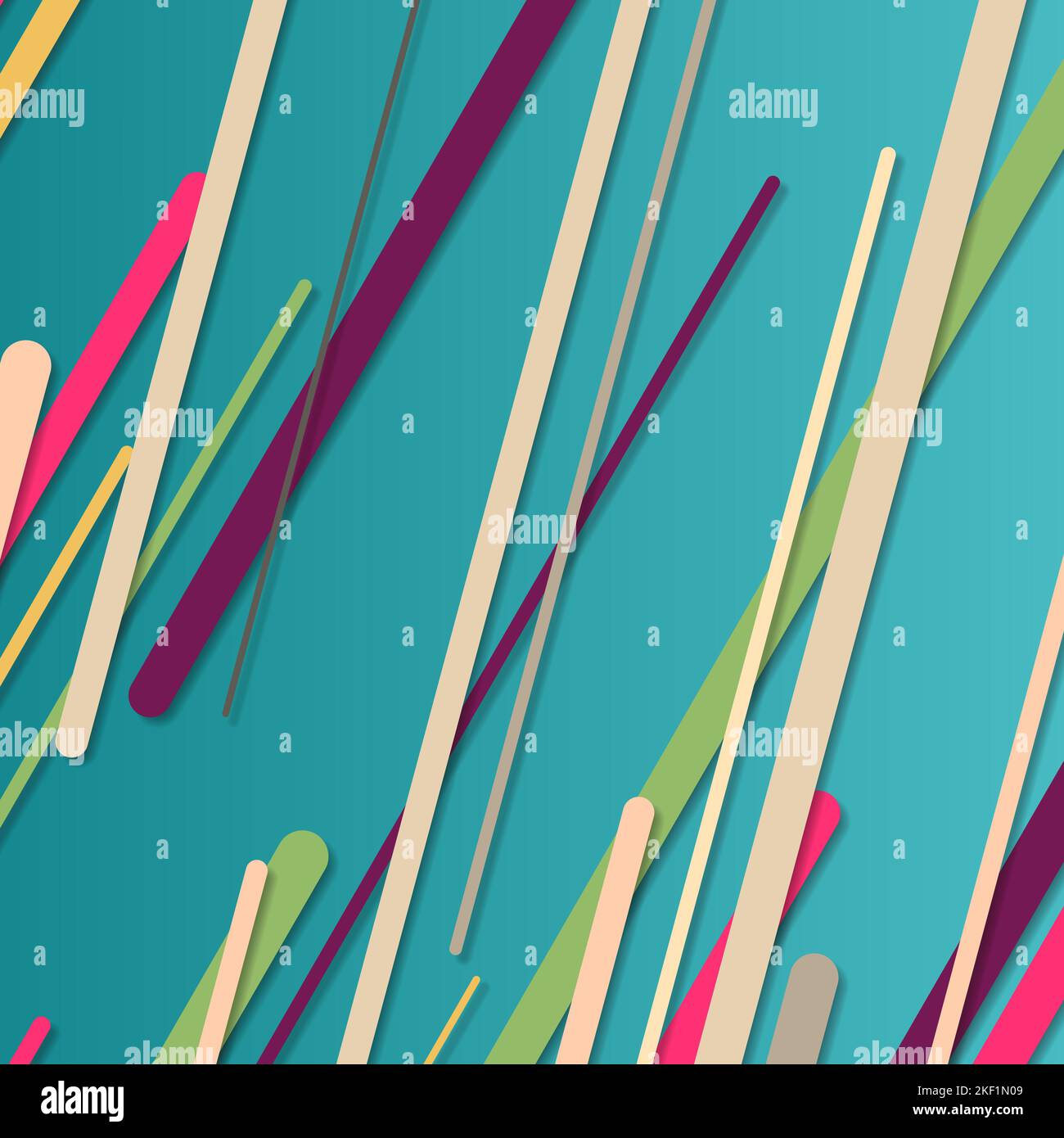 Random Color flowing rounded stripes illustration Stock Vector Image ...