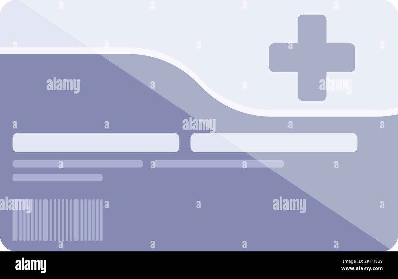 Hospital medical card icon cartoon vector. Health insurance. Life ...