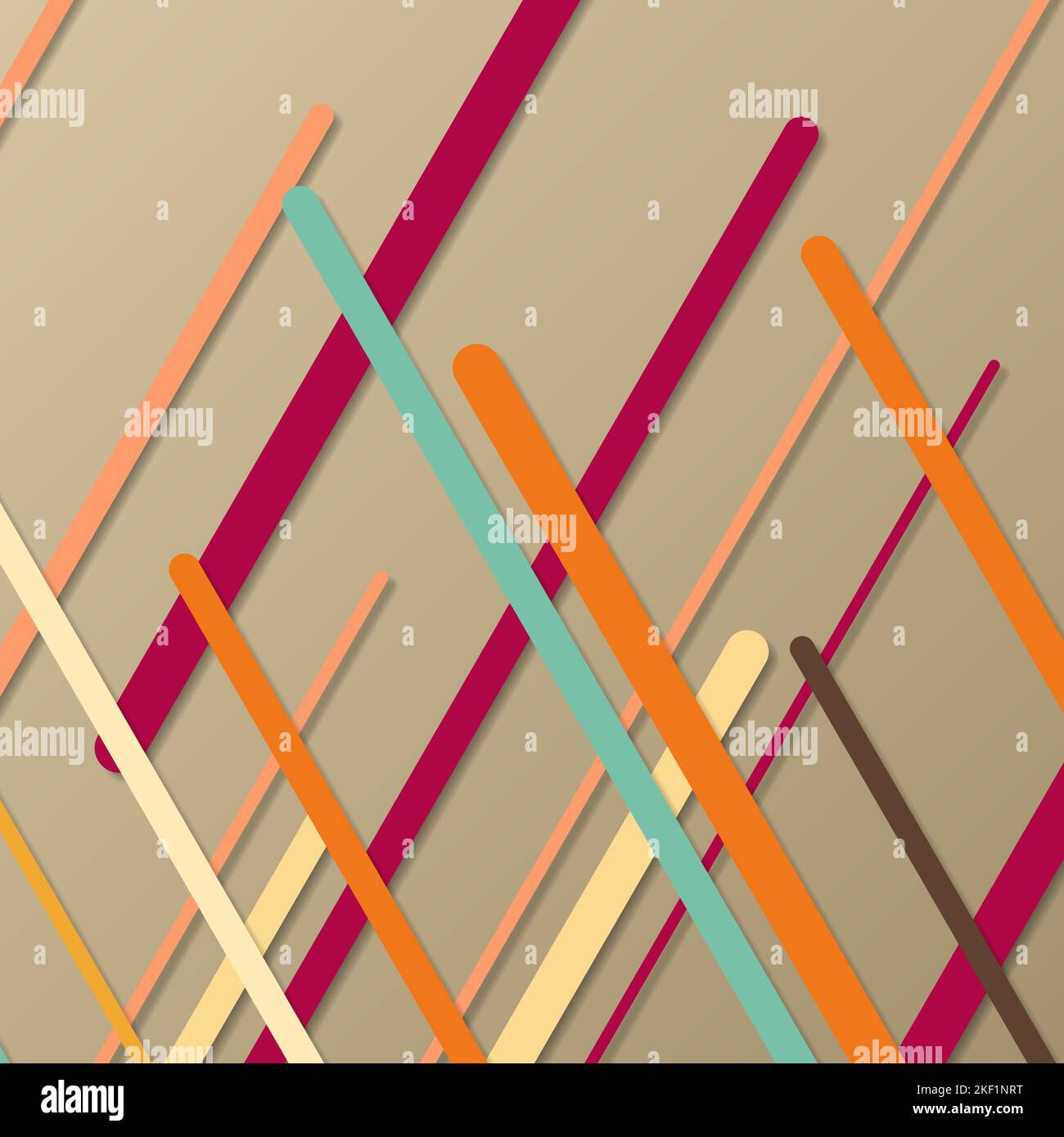 Random Color flowing rounded stripes illustration Stock Vector Image ...