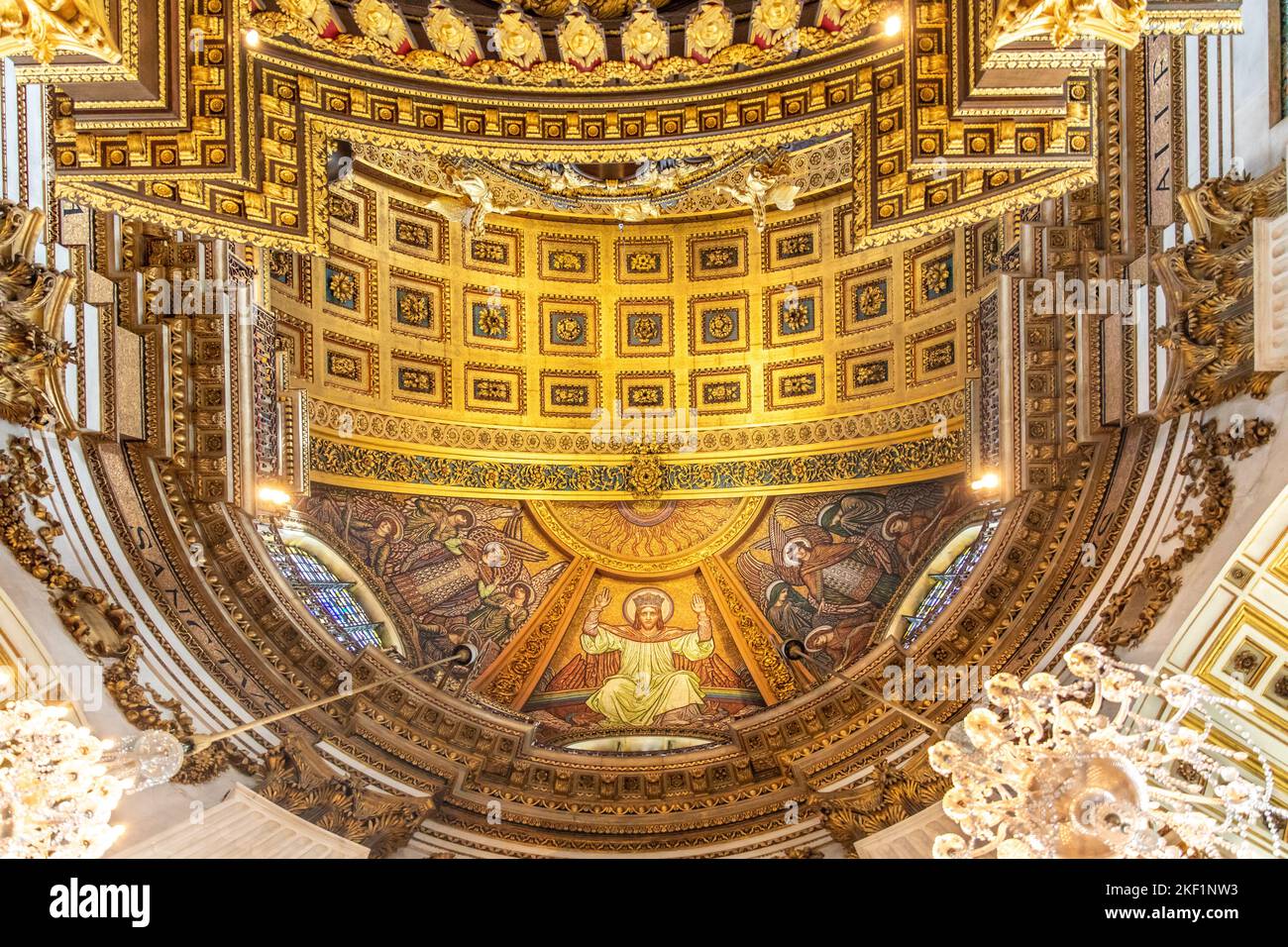 The apse ceiling in St Paul's Cathedral in London Stock Photo - Alamy
